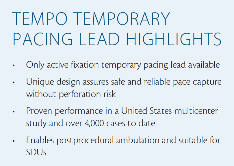 The Tempo® Temporary Pacing Lead - Cardiac Interventions Today